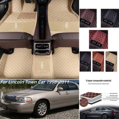 For Lincoln Town Car 1998-2011 Custom Carpets All Weather Car Floor ...