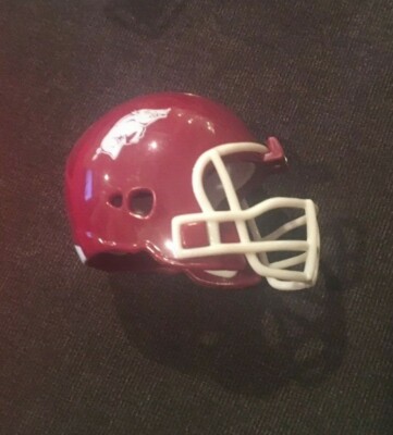 Riddell pocket pro football helmet Arkansas Razorbacks REVOLUTION white ...