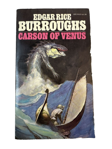 CARSON OF VENUS EDGAR RICE BURROUGHS FRAZETTA COVER PAINTING ACE BOOKS ...