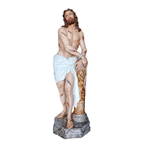 Statue Of Jesus at The Column Fibreglass CM 180 (70,87'') With Eyes ...