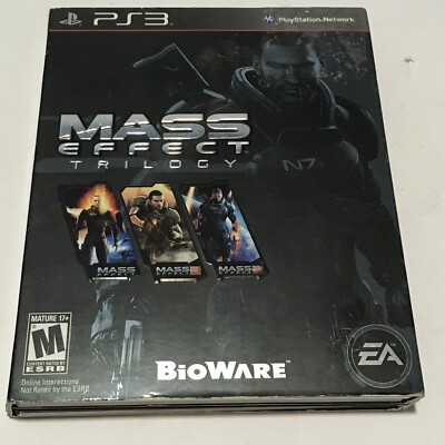 Mass Effect Trilogy - Sony PlayStation 3 PS3 Complete Slipcover 1 2 3 ...