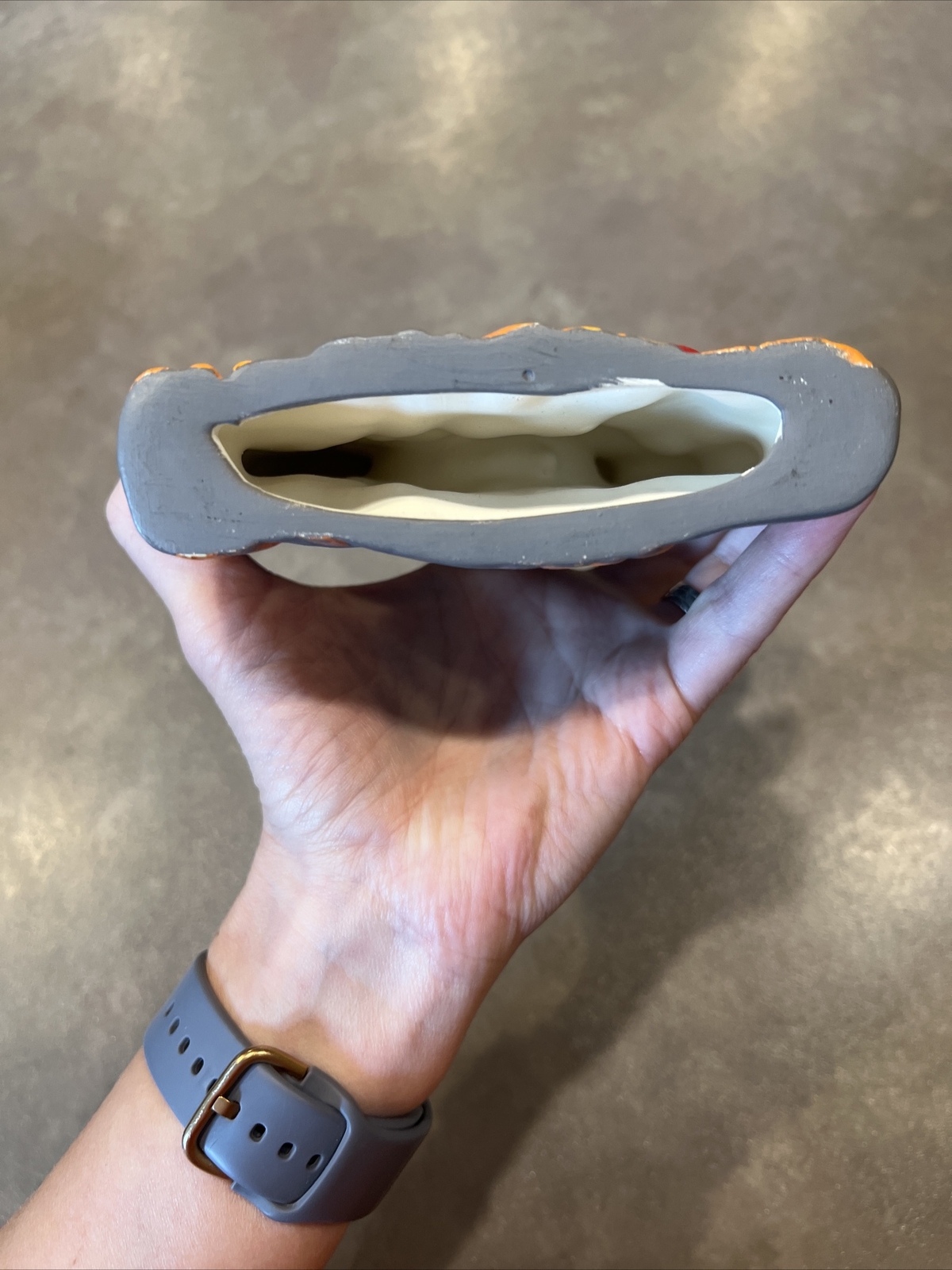 Vintage Halloween Ceramic Painted Mold Devil Light Up Blinking Eyes ...