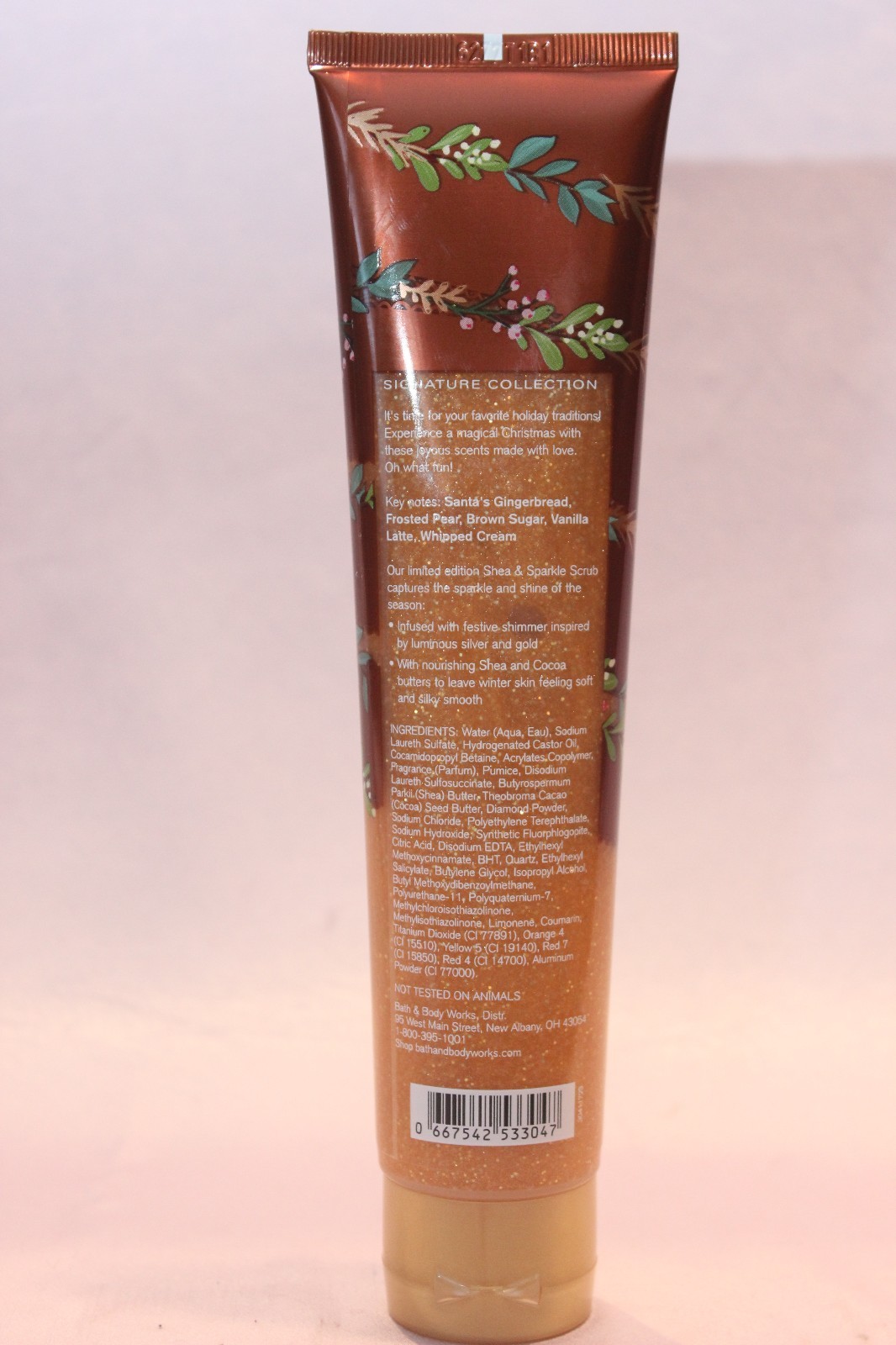 1 GINGERBREAD LATTE BATH & BODY WORKS SHEA & SPARKLE BODY SCRUB 6.1 OZ ...