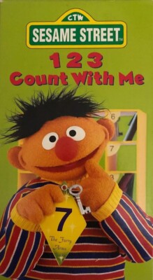 Sesame Street 1 2 3 Count with me(VHS 1997)TESTED-RARE VINTAGE-SHIPS N ...