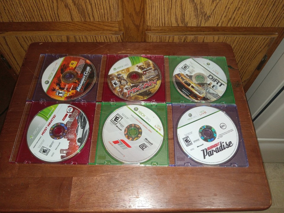 Microsoft XBOX 360 Racing Motorsport Game Lot Of 6 Forza Most Wanted ...