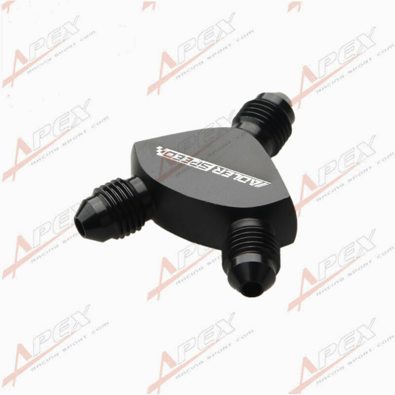 US AN-3 X 3AN X AN3 -3AN 3 AN Y Block Adapter Fitting Aluminum Black | eBay