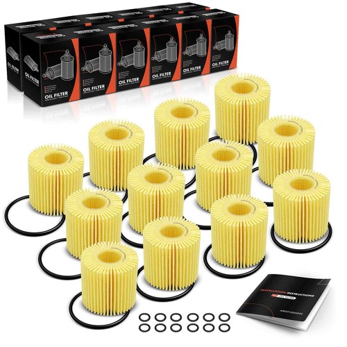 12Pcs Engine Oil Filter for Toyota Camry RAV4 Tacoma Lexus ES300h Scion ...
