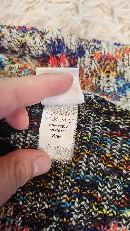 Anthropologie Northern Angel Cardigan Southwest Duster Hood Knit Sz S/M ...