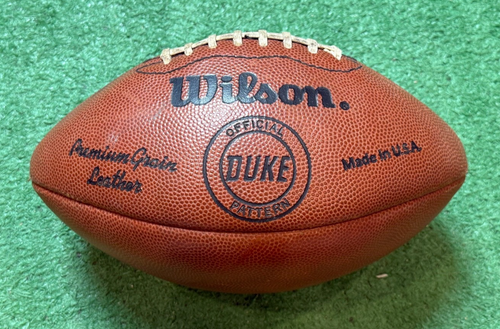 Wilson "The Duke" Official NFL Authentic Game Ball Leather Football ...