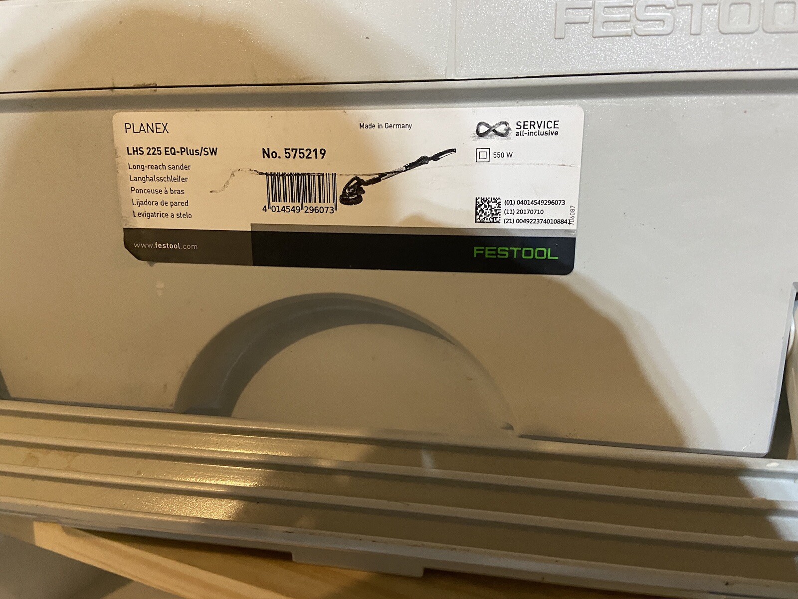 Festool Drywall Sander PLANEX - LHS 225 EQ Plus USA no. 571579 lightly ...