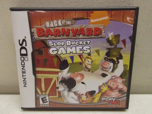 NINTENDO DS BACK AT THE BARNYARD SLOP BUCKET GAMES COMPLETE ...