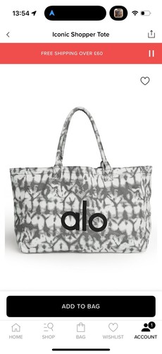 Alo Grey Shopper Tote Bag | eBay UK