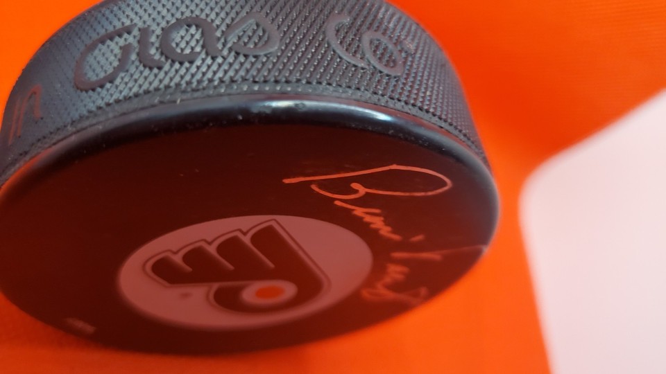 Bernie Parent Signed Puck - Autographed Puck - Philadelphia Flyers ...