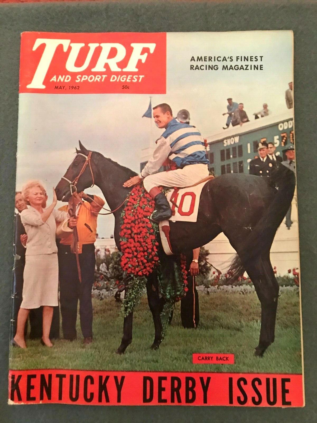 TURF AND SPORT DIGEST - May 1962 - Cover - Carry Back | eBay