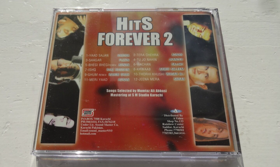 HITS FOREVER 2 ~ Pakistani pop & Indipop India CD ~ adnan sami, hadiqa ...