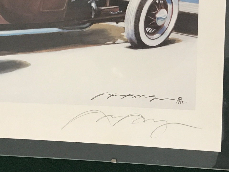 Ed Iskenderian 1st Print Ford T Roadster by Darrell Mayabb Salt Flats ...