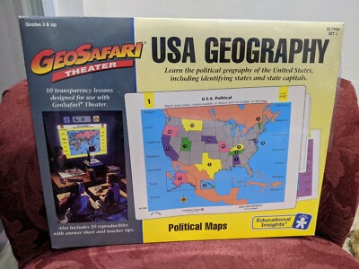 Geosafari Theater Educational Cards Homeschool Teaching Transparency ...
