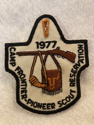 (ae3). 1977 Camp Frontier - Pioneer Scout Reservation patch | eBay
