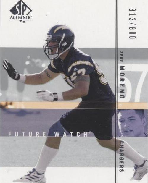 2001 SP Authentic - Future Watch Zeke Moreno #172 /800 (RC) for sale ...