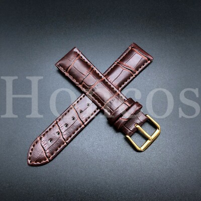 LEATHER WATCH BAND STRAP FITS FOR ROLEX CELLINI DATEJUST WATCH 20/18MM ...