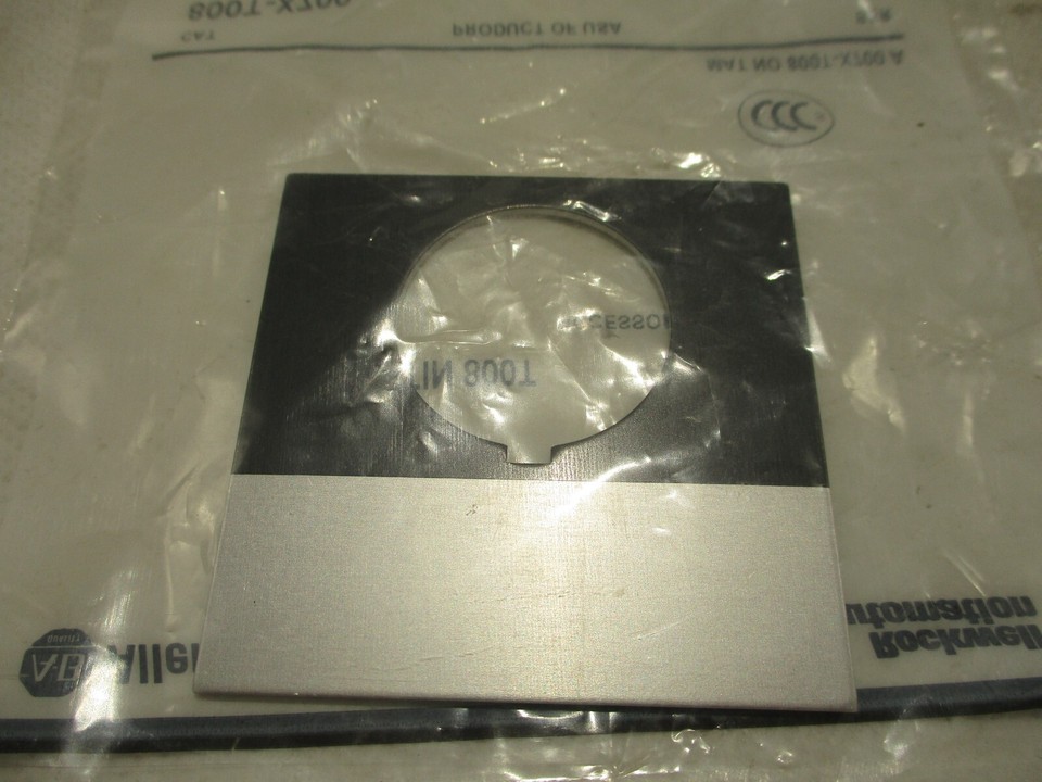 NEW ALLEN-BRADLEY 800T-X700 BLANK GRAY LEGEND PLATE | eBay
