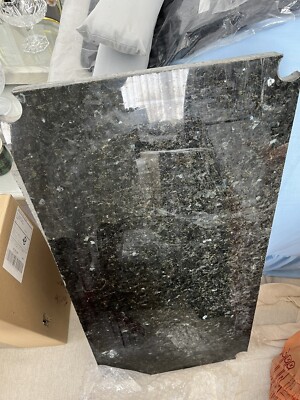 Black Granite Worktop Off cuts (1 Large and 1 Medium Size) | eBay UK