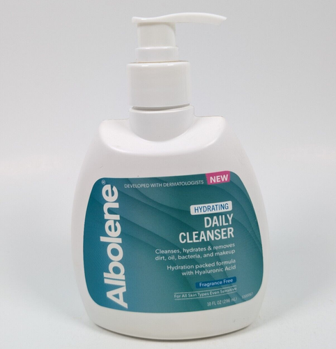 Albolene Hydrating Daily Cleanser w/ Hyaluronic Acid Fragrance Free 10 ...
