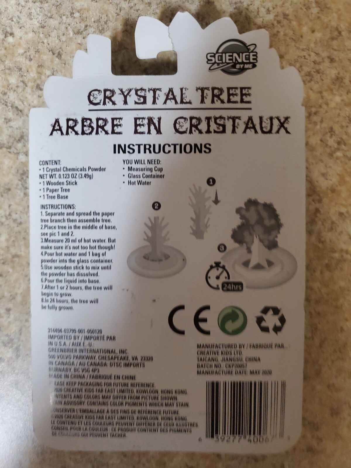 2 Science by Me Crystal Tree Growing Kits Great for Home Schooling ...
