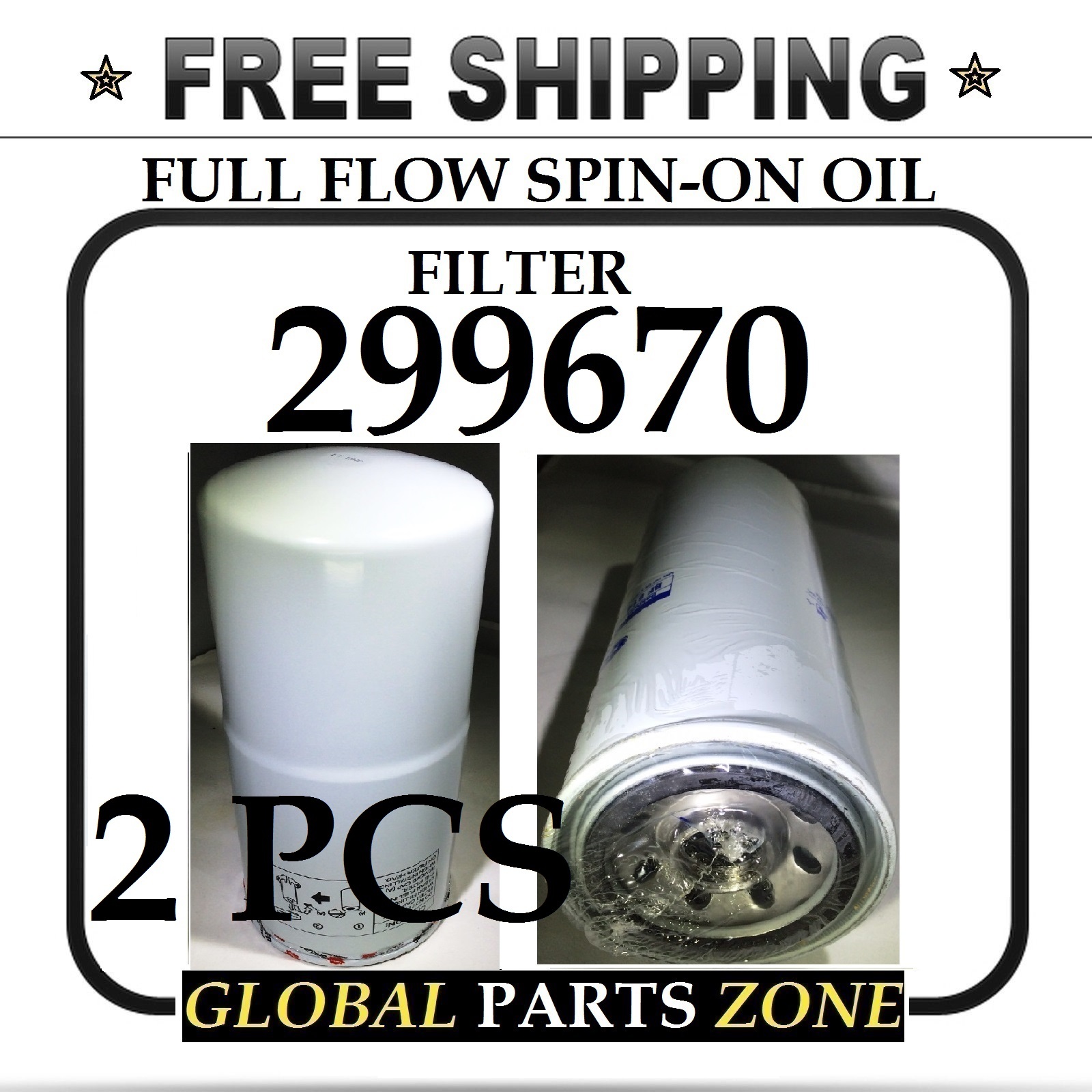 OIL FILTER C5701 2 PCS B96 299670 3313279 3313287 3I1201 LF670 P551670 ...
