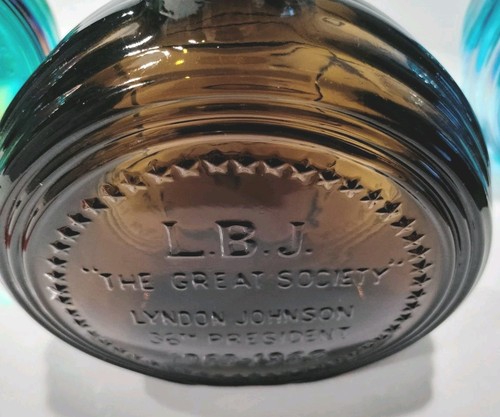 Four First Edition Wheaton Glass President Decanters Eisenhower LBJ ...