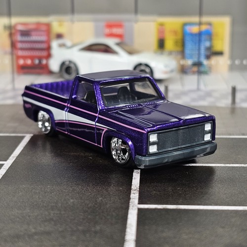 Custom Hot Wheels 2025 Dollar General Purple 83 Silverado Exclusive ...