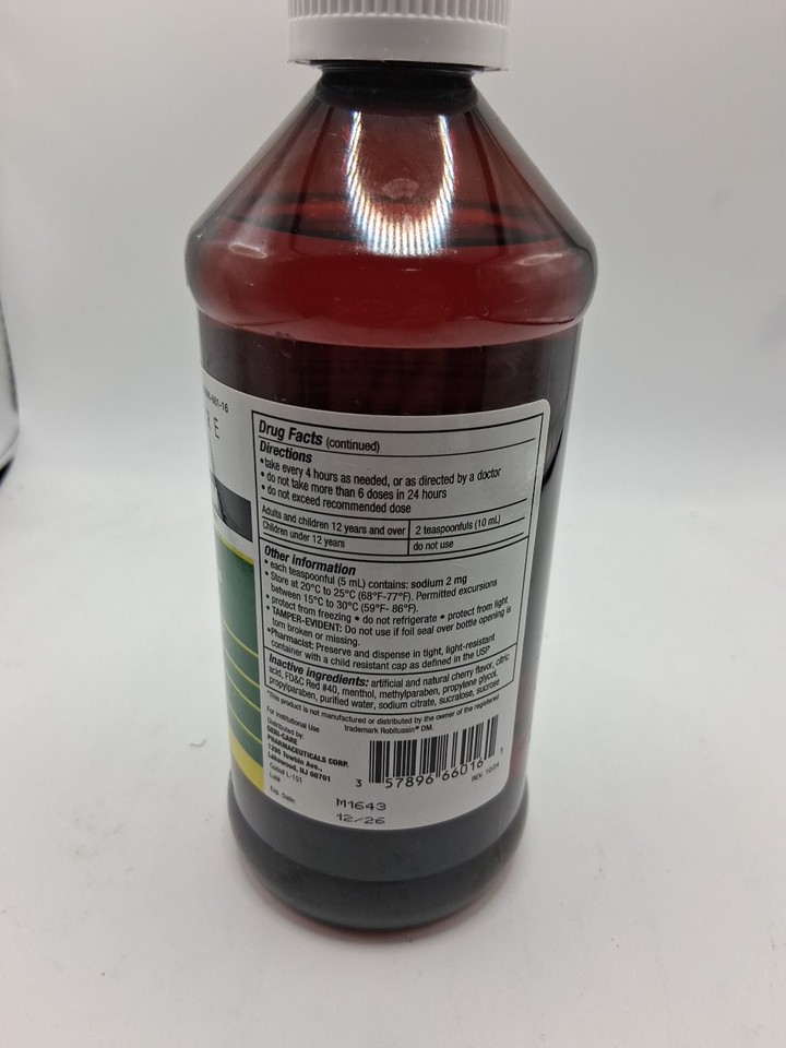 2x Geri Care Chest Congestion Tussin DM 16 Oz Ea. Exp:12/2026( Lot Of 2 ...