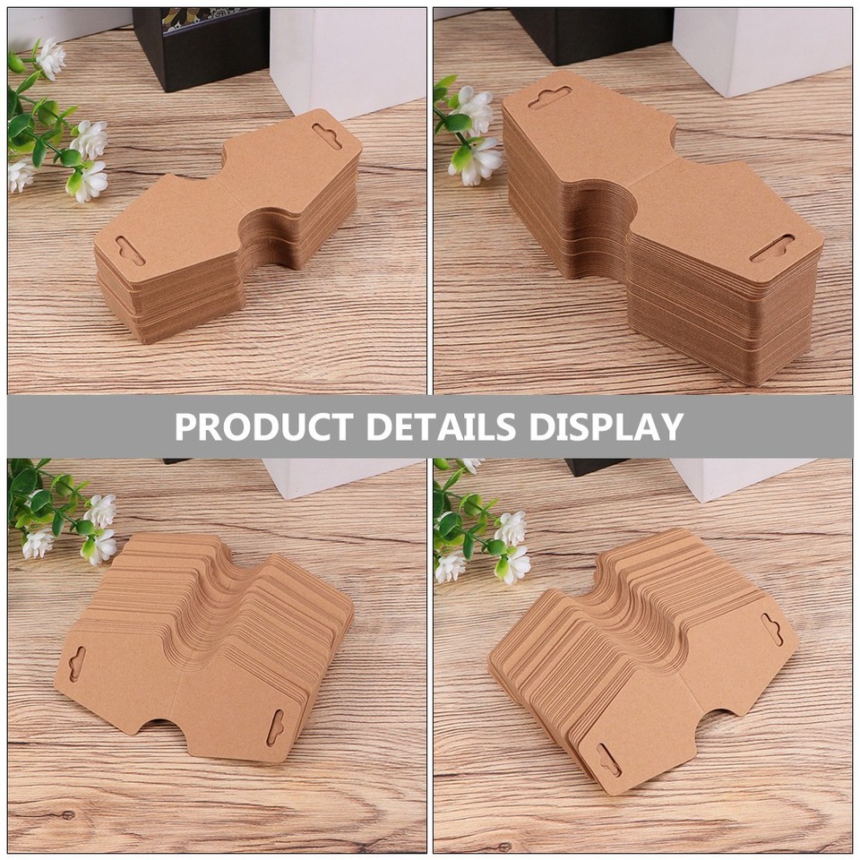 200 Pcs Earring Packaging Cards Necklace Display Jewelry Hanging | eBay ...