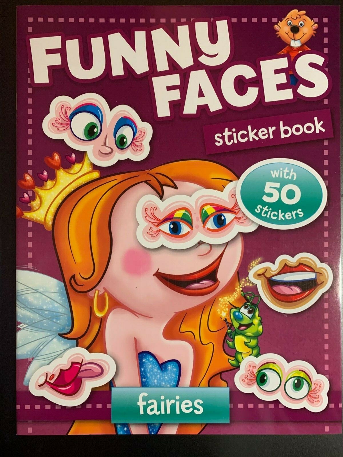FUNNY FACES STICKER BOOK FAIRIES WITH 50 STICKERS BRAND NEW FUN FOR ...