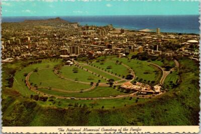 Vtg National Memorial Cemetery Of The Pacific Puowaina Hawaii Postcard ...