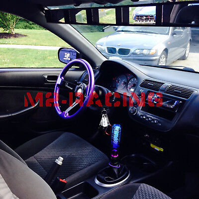 ShiFT Knob Stick Crystal Transparent Bubble Purple Blue Throw Gear ...
