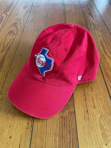 MLB Texas Rangers '47 Brand Baseball Hat Adjustable Solid Red Cotton | eBay