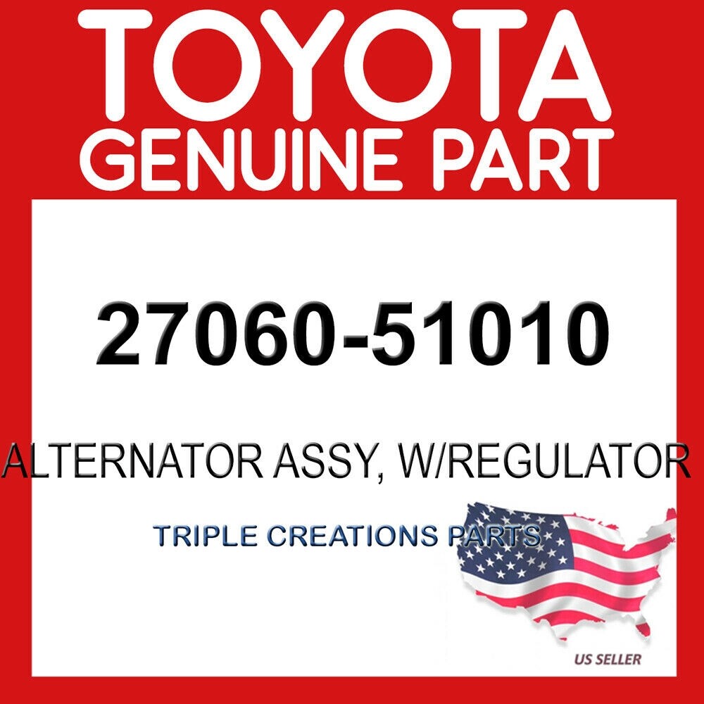 Toyota Genuine 2706051010 Alternator Assy 27060-51010 OEM | eBay