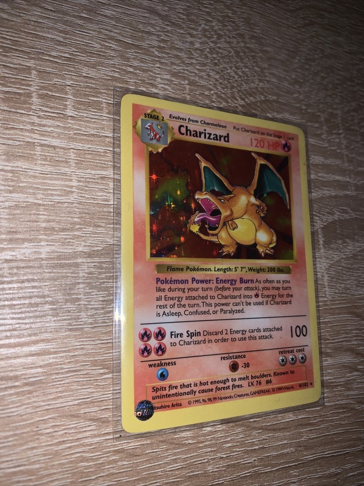 Green Wing Charizard Base Set: Limited Edition, 2nd Printing ...