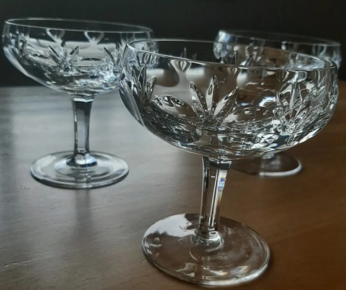 Gorham Crystal, Bamberg Pattern, lot of 3 glasses, Champagne/Tall ...