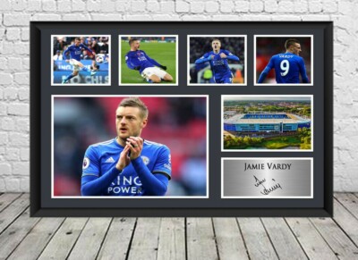 Jamie Vardy Signed Photo Leicester City FC Poster Football Memorabilia ...