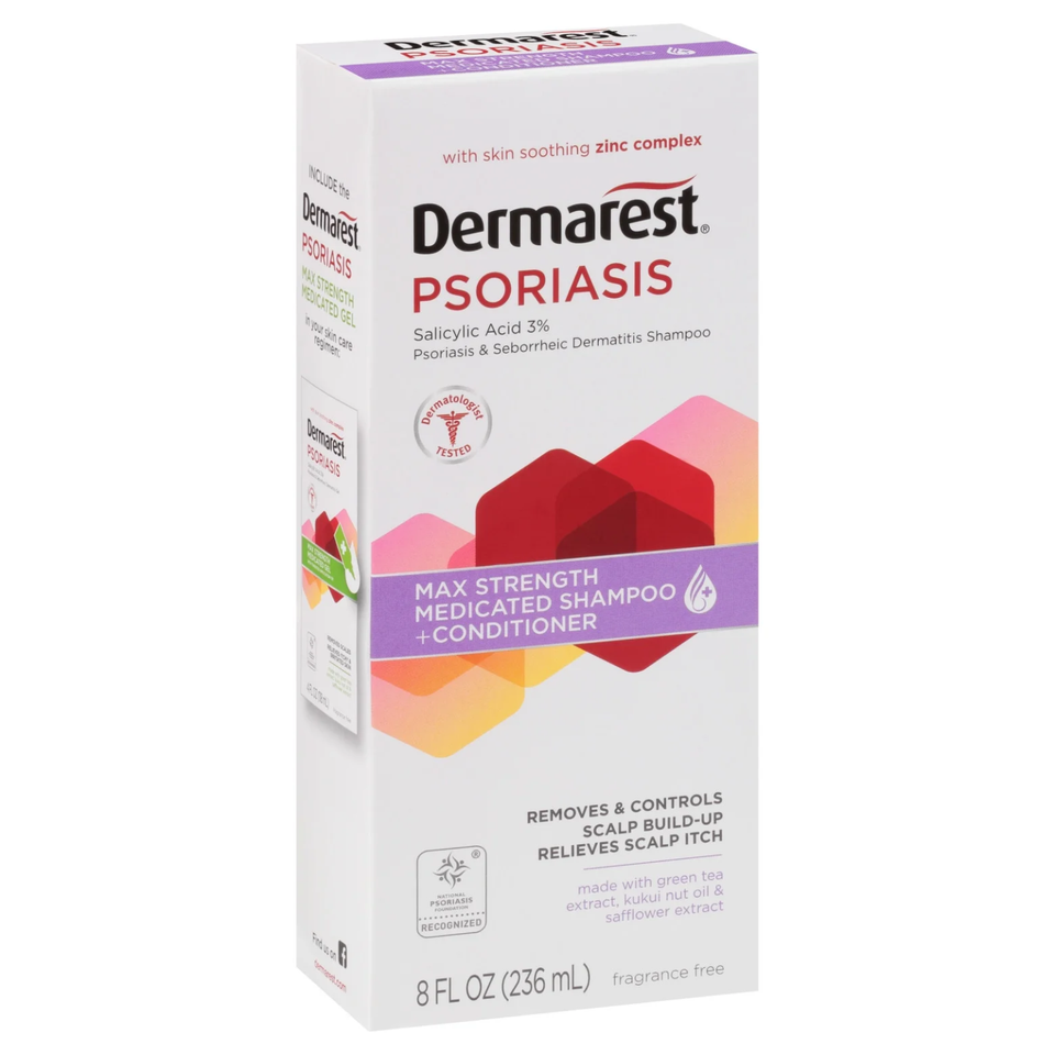 ( Pack of 2 ) Dermarest Psoriasis Medicated Shampoo Plus Conditioner, 8 ...