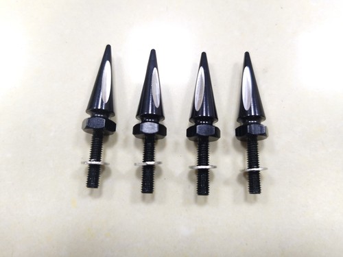 Black CNC Windshield Spikes Bolts Fit For Harley Road Glide Limited ...