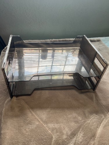 Vintage Eldon Office Products Paper Trays 2 Stackable Letter Organizers ...