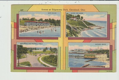 POSTCARD MULTI-VIEW SCENES OF EDGEWATER PARK CINCINNATI OHIO | eBay