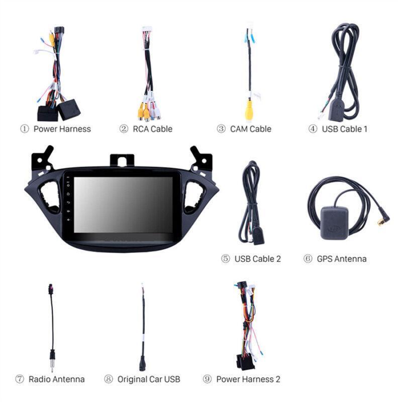 Android 10.0 Car GPS Navigation Player WiFi 8" For Opel 2015-19 Corsa ...