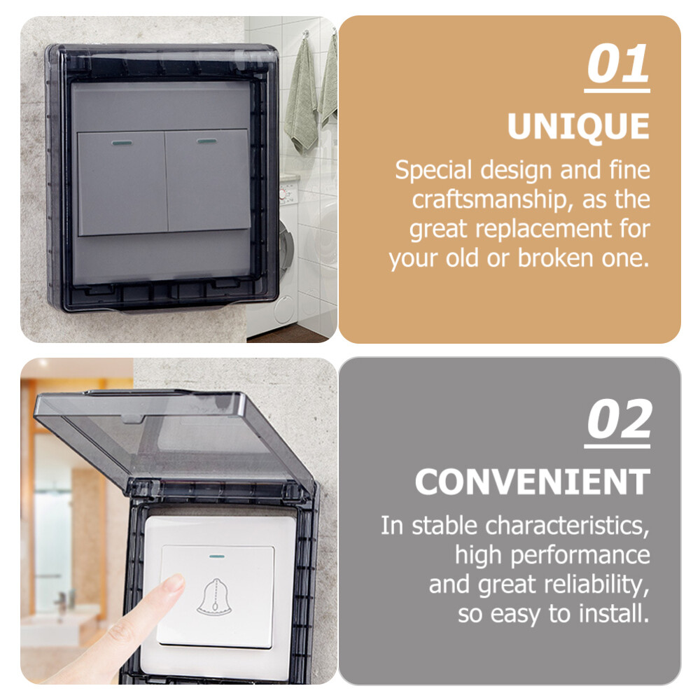 Outdoor Switch Socket Box Cover Black 4pcs | eBay