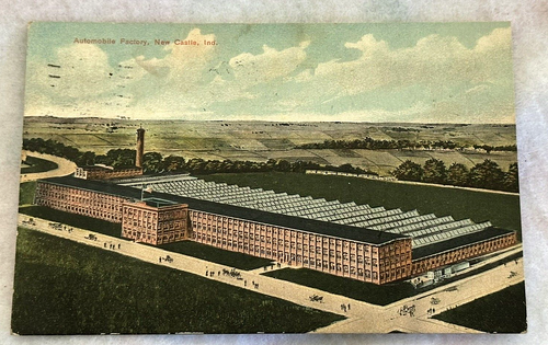 Antique Postcard Maxwell Briscoe Automobile Factory New Castle Indiana ...