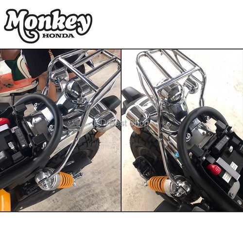 Rear Luggage Rack Fall protection Chrome Storage For Honda Monkey 125 Z ...