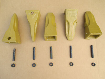 5 J300 ROCK CHISEL + PINS + LOCKS FOR CATERPILLAR CAT 205B 205L 206 ...